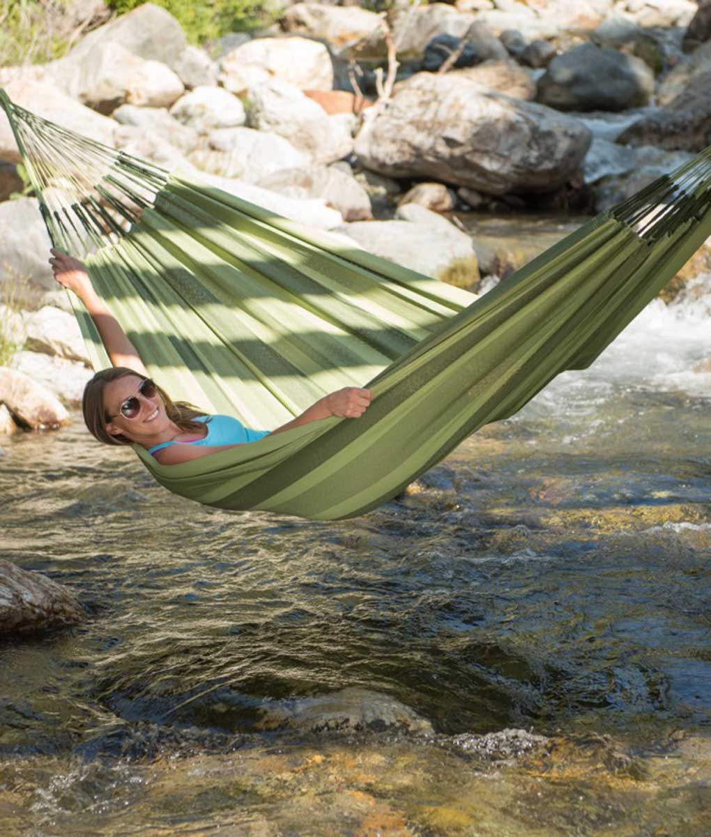 Hamak-klasicheski-dvoen-Aventura-zelen-LA-SIESTA-6-BEoutdoor | БАЗА